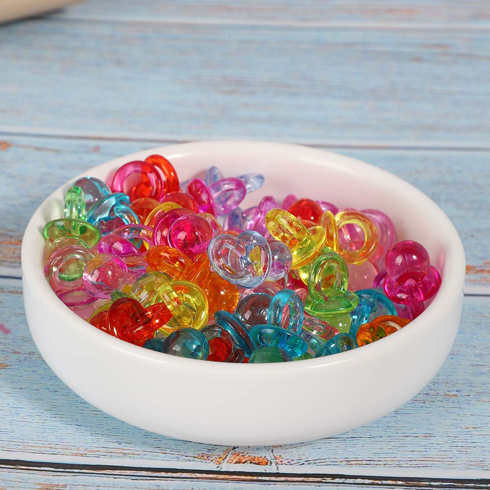 Snapklik.com : Acrylic Baby Pacifier, 100Pcs Color Baby Pacifiers, Mini ...
