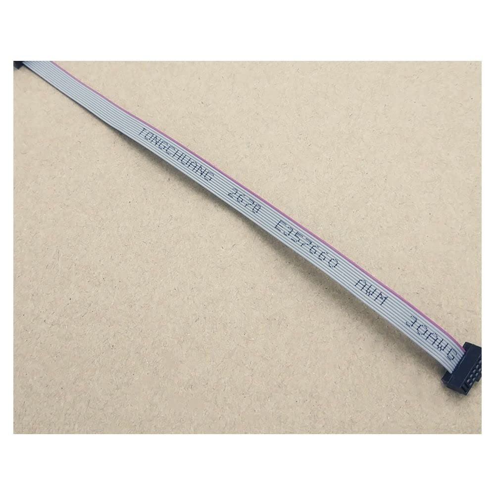 Flat Ribbon Extension 10 Pin 1.27mm Pitch IDC Cable 15cm - For ISP JTAG ...