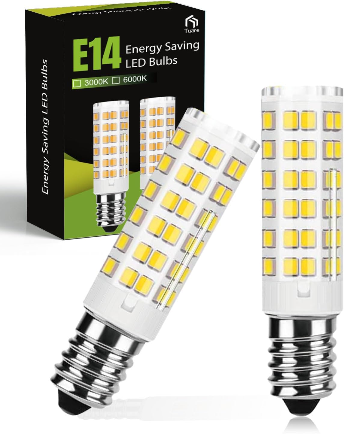tuare E14 LED Light Bulbs, 4W 550 Lumens E14 LED Light Bulb Cool White ...