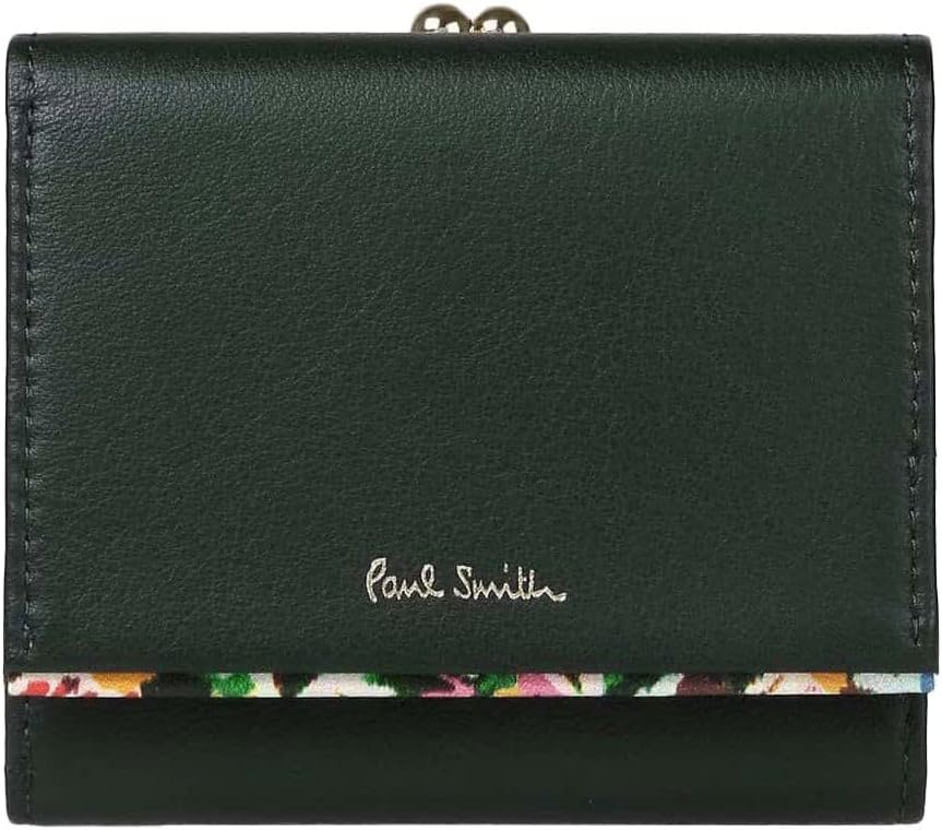 Amazon | [Paul Smith(ポールスミス)] 名入れ可 マーガレットプリントトリム がま口3つ折り財布 小銭入れ 付き レディース 純正 化粧箱 ショップ バッグ 付き ...