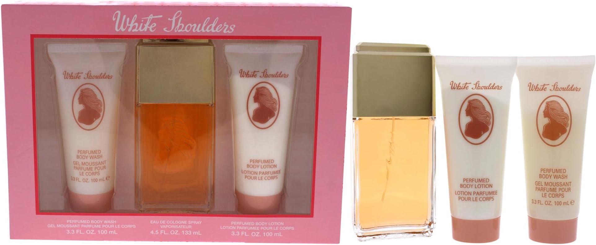 Amazon.com : Evyan White Shoulders Women 4.5oz EDC Spray, 3.3oz ...
