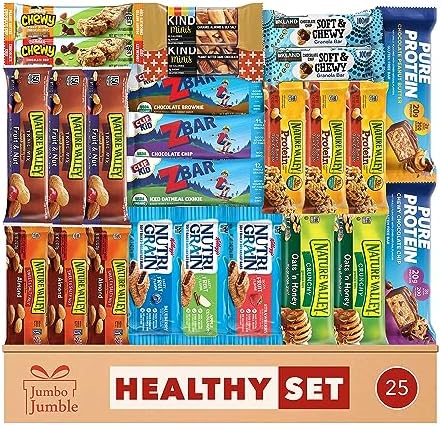 Amazon.com: Jumbo Jumble Snack Box (25 Count) Gift Care Package Snacks ...