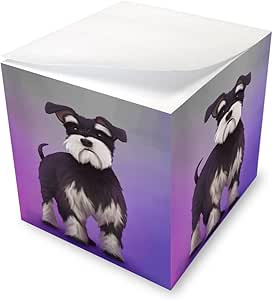 Amazon.com : Miniature Schnauzer Dog Note Cube : Office Products