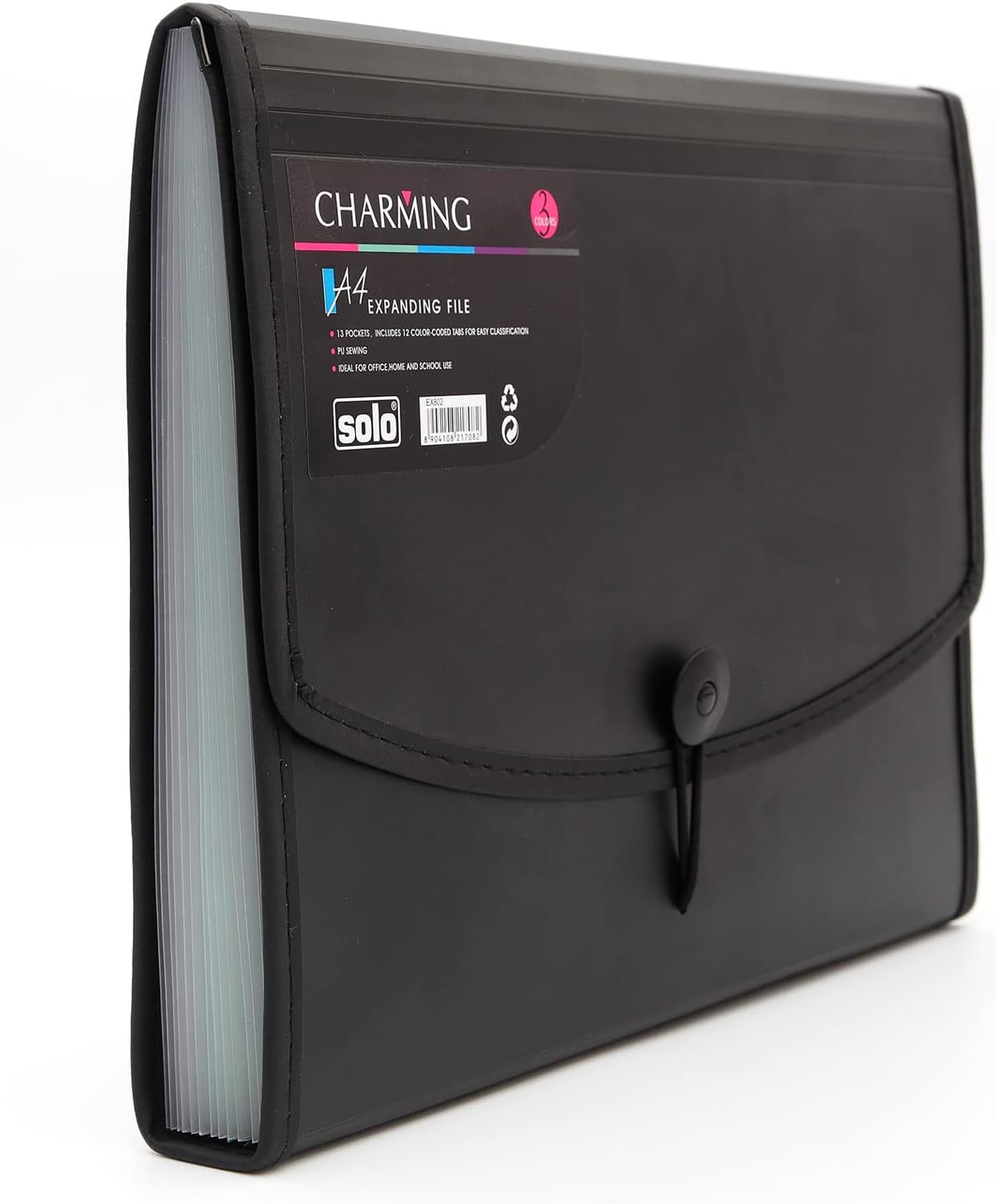 Solo EX- 802 Expanding File (Elastic, with Swing) - 12 Section A4 ...