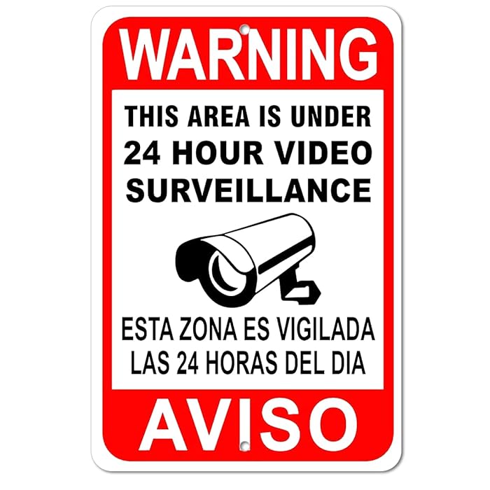 Buy Video Surveillance Sign 8"x 12" Aluminum - Private Property no ...