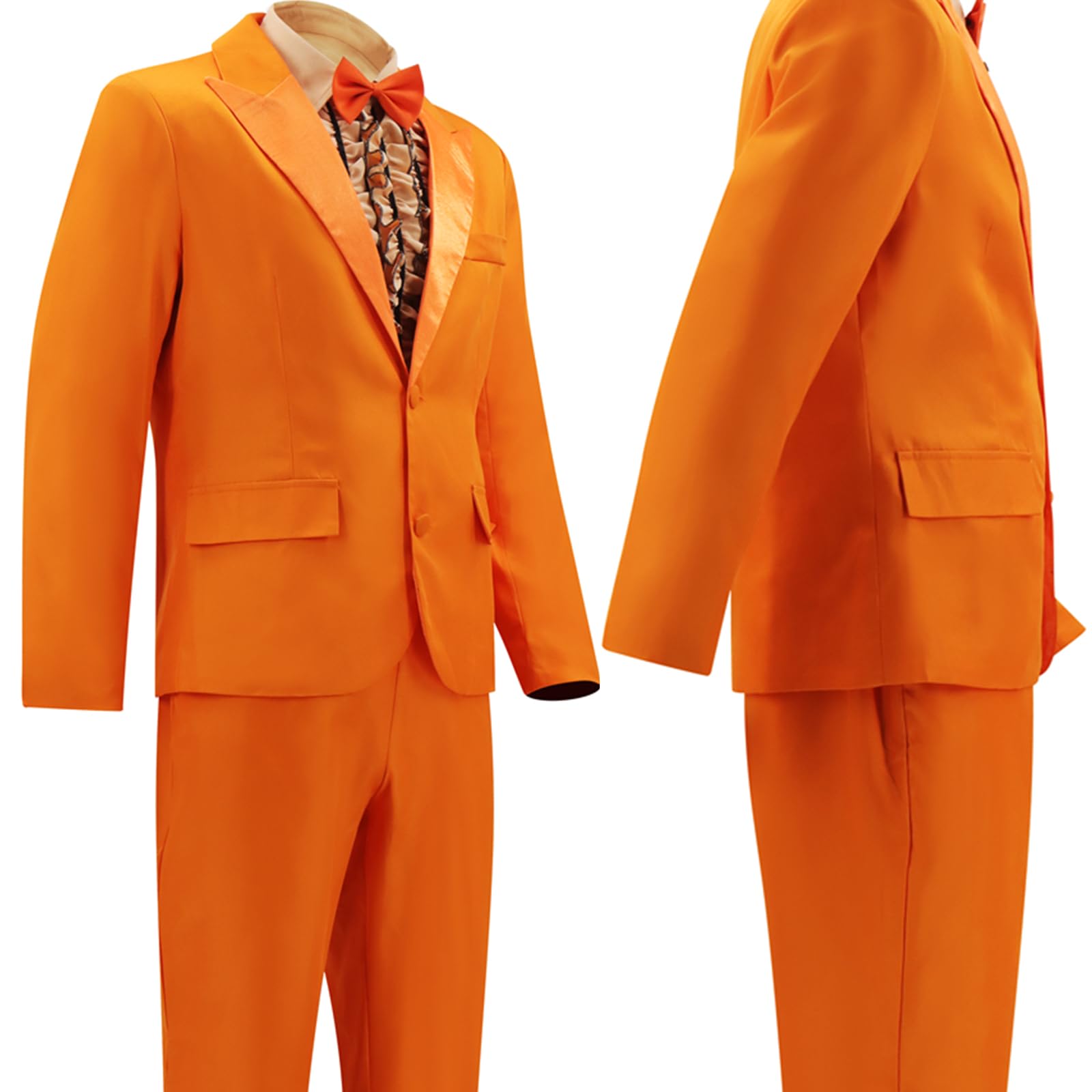 AYYOHON Dumber Tuxedo Dumb Fun Suits Costumes 80s 90s Tuxedo for Men ...