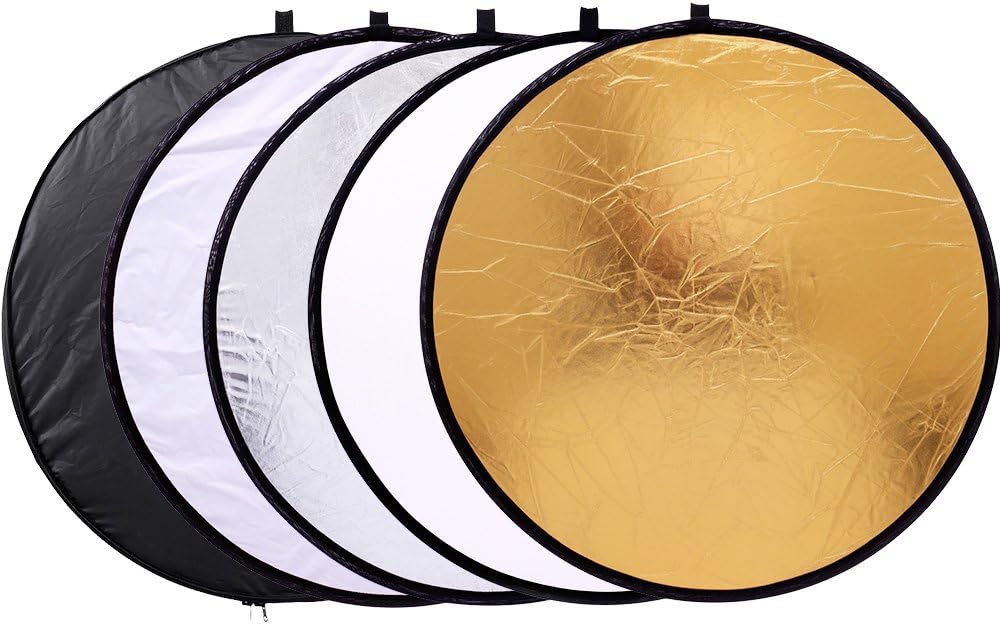 Amazon.com : 43"/110cm 5-in-1 Light Reflector for Photography ...