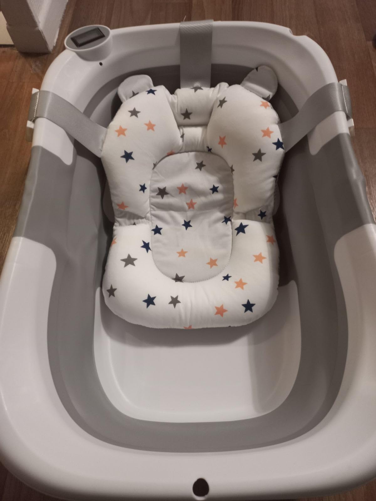 Baignoire Bebe Pliable avec Thermometre Digital, Baignoire Bebe avec ...