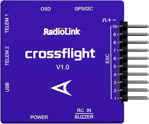 Radiolink Crossflight Flight Controller Mini Size, 10 PWM Output OSD Module Integrated ...