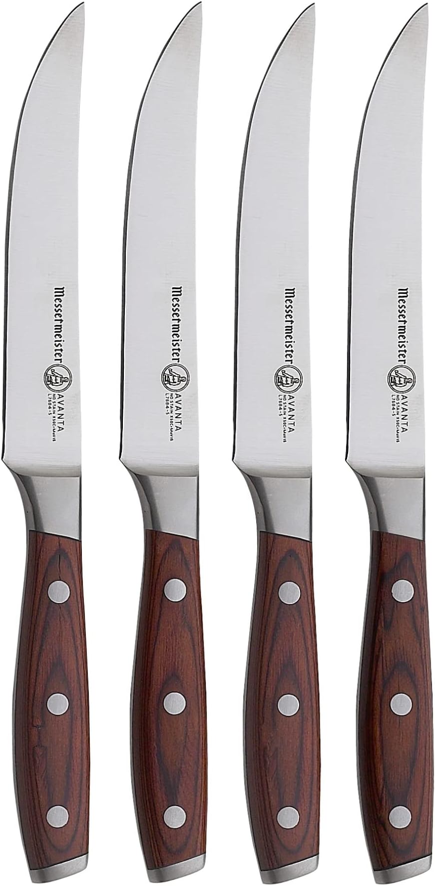 Amazon.com: Wusthof 8-Piece Stainless-Steel Steak Knife Set with Wooden ...