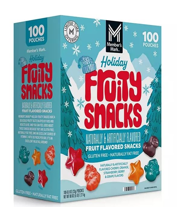 Amazon.com : Member's Mark Holiday Fruity Snacks | Gluten Free| Fat ...