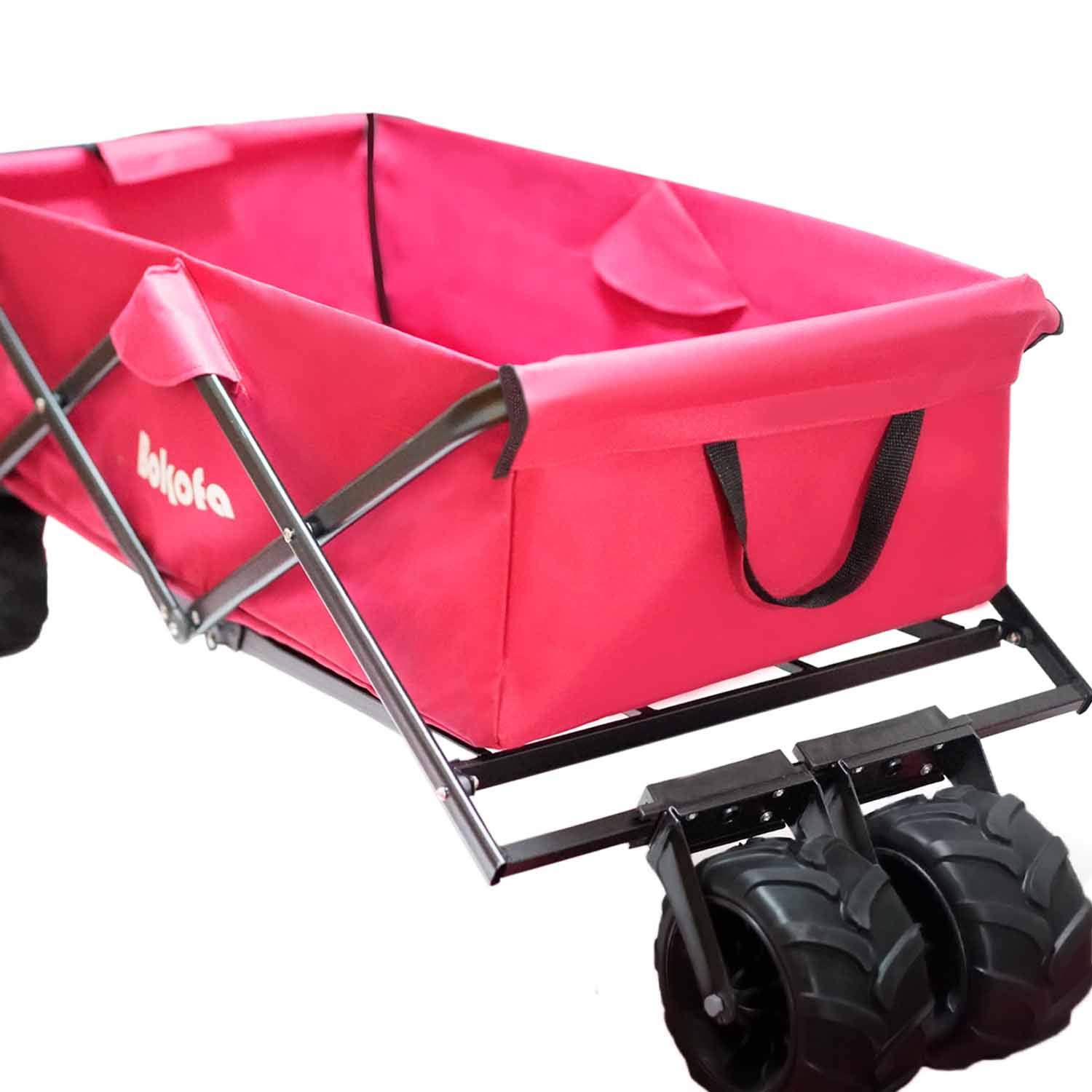 Buy Bokofa Handcart Foldable Beach Trolley Red Hand Trolley with Extra ...