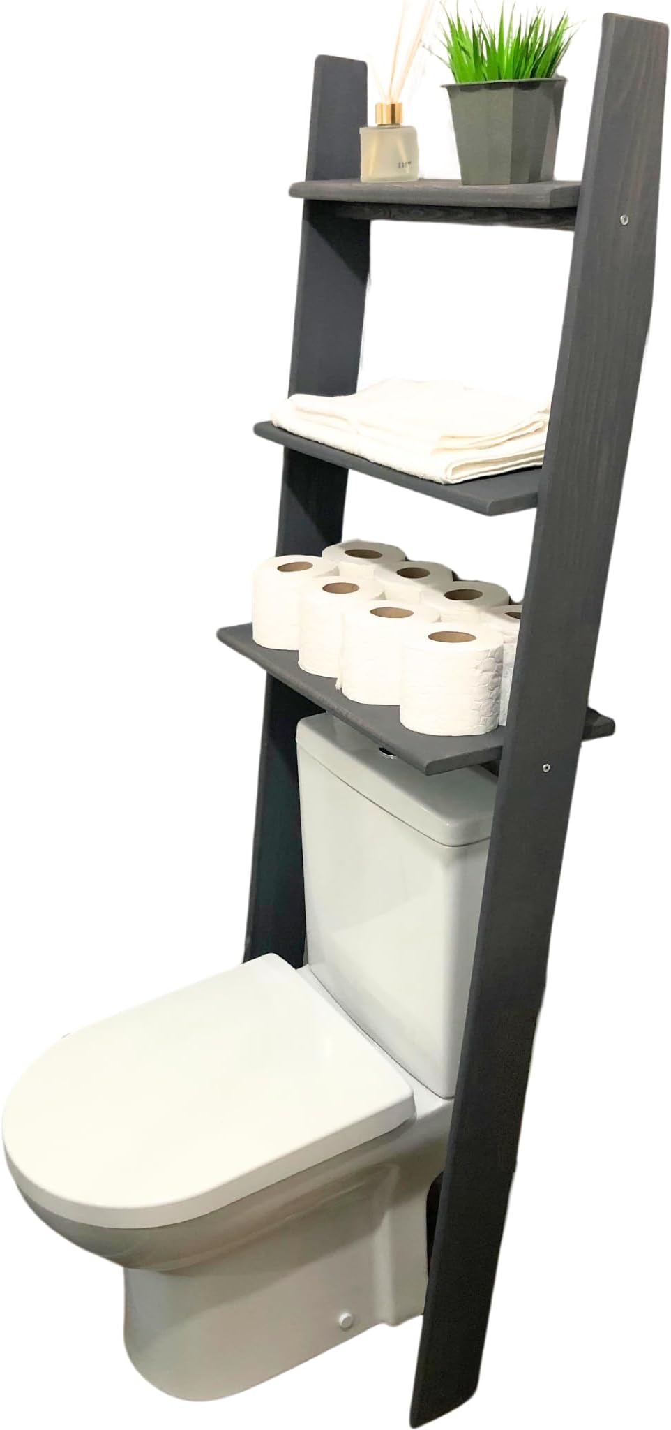 Amazon.com: GENESIS WOODESIGN Over The Toilet Bathroom Organizer ...