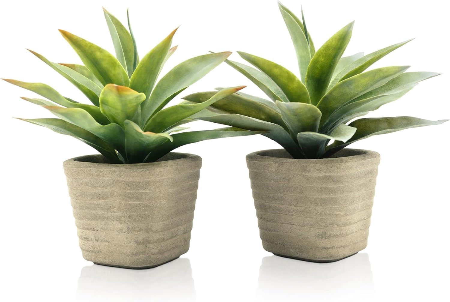 Amazon.com: PENGYEE 2Pcs Fake Plants, Artificial Agave Plants ...