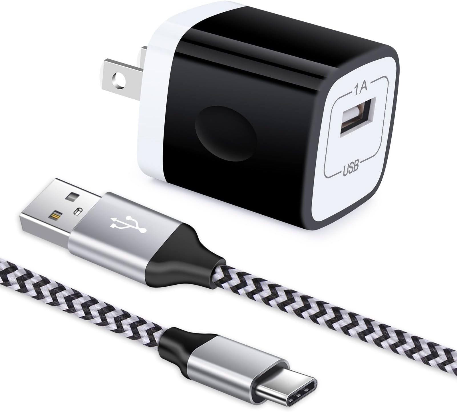 Amazon.com: Dericam 5V 1A Micro USB Wall Charger, Android Charger Cable ...