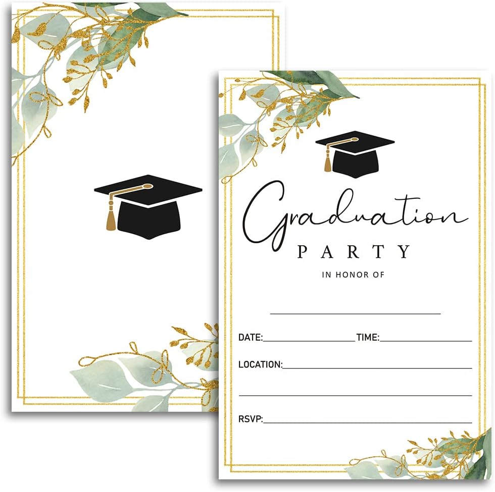 Amazon.com : FujLoy 20 Cards with Envelopes, graduation party ...
