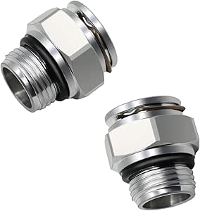 LESHIAUTO 2PCS Transmission Cooler Line Fittings, Quick Connect Oil ...