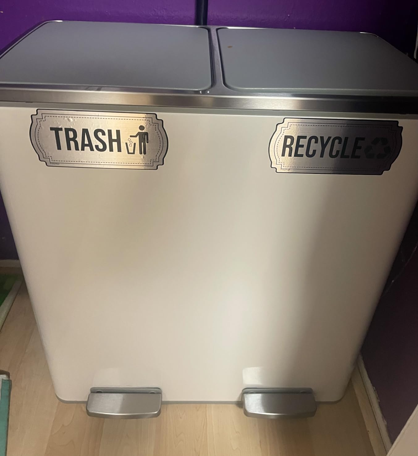 $1/mo - Finance Recycle and Trash Stickers for Kitchen Trash Cans and ...