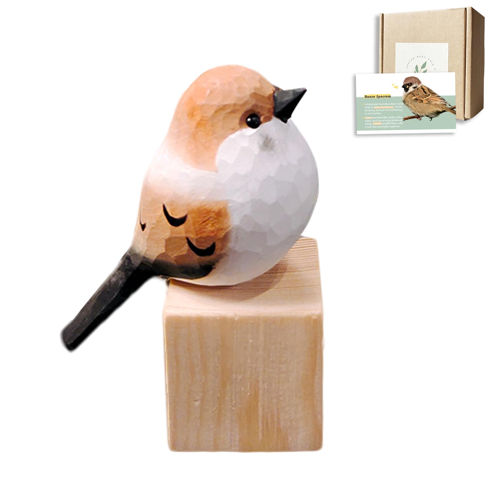 Amazon.com: msamiagfn Bird Decor Decorative Wooden Birds,Small Bird ...