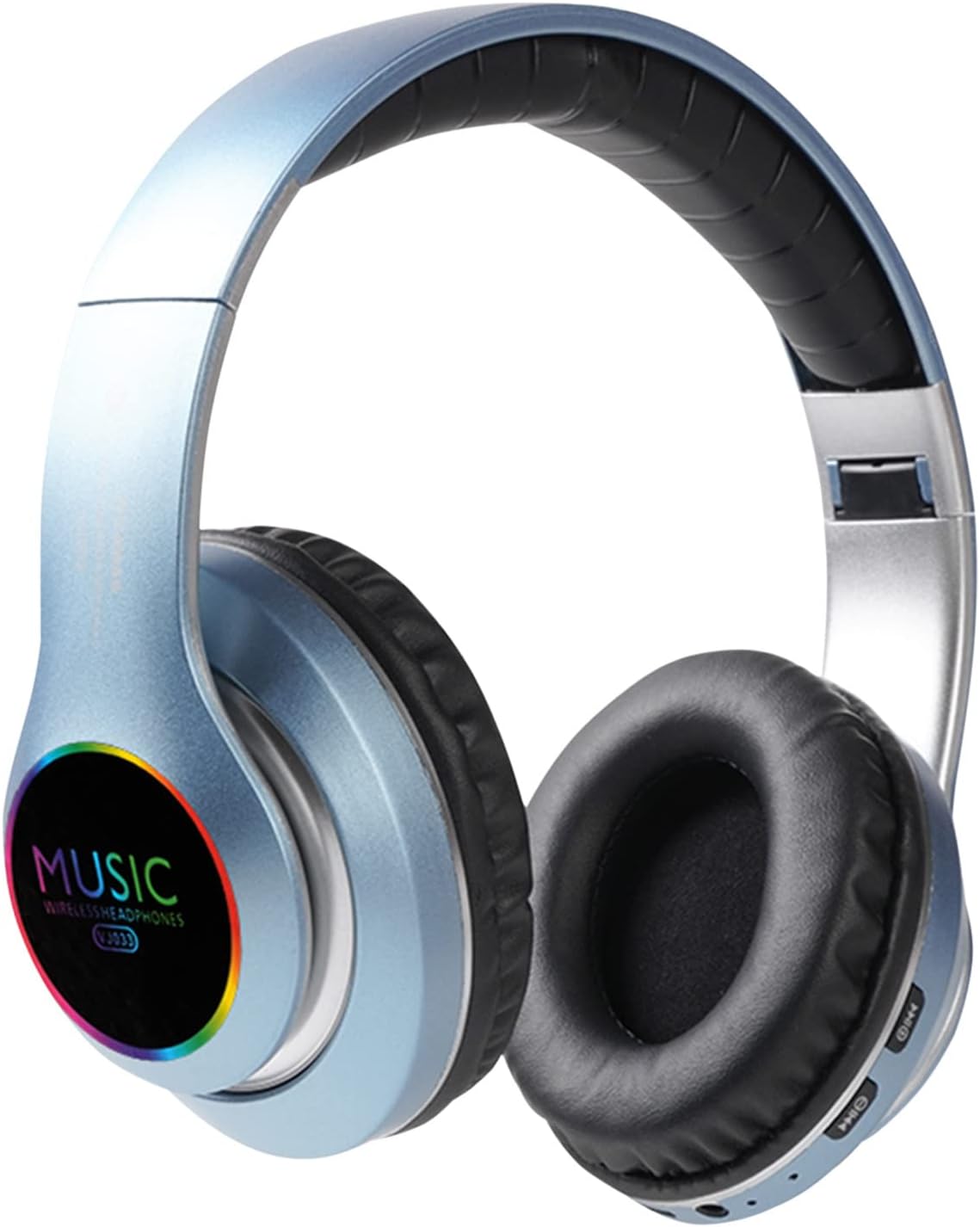 Amazon.com: Headphones Wireless Bluetooth Over Ear Earphones with LED ...