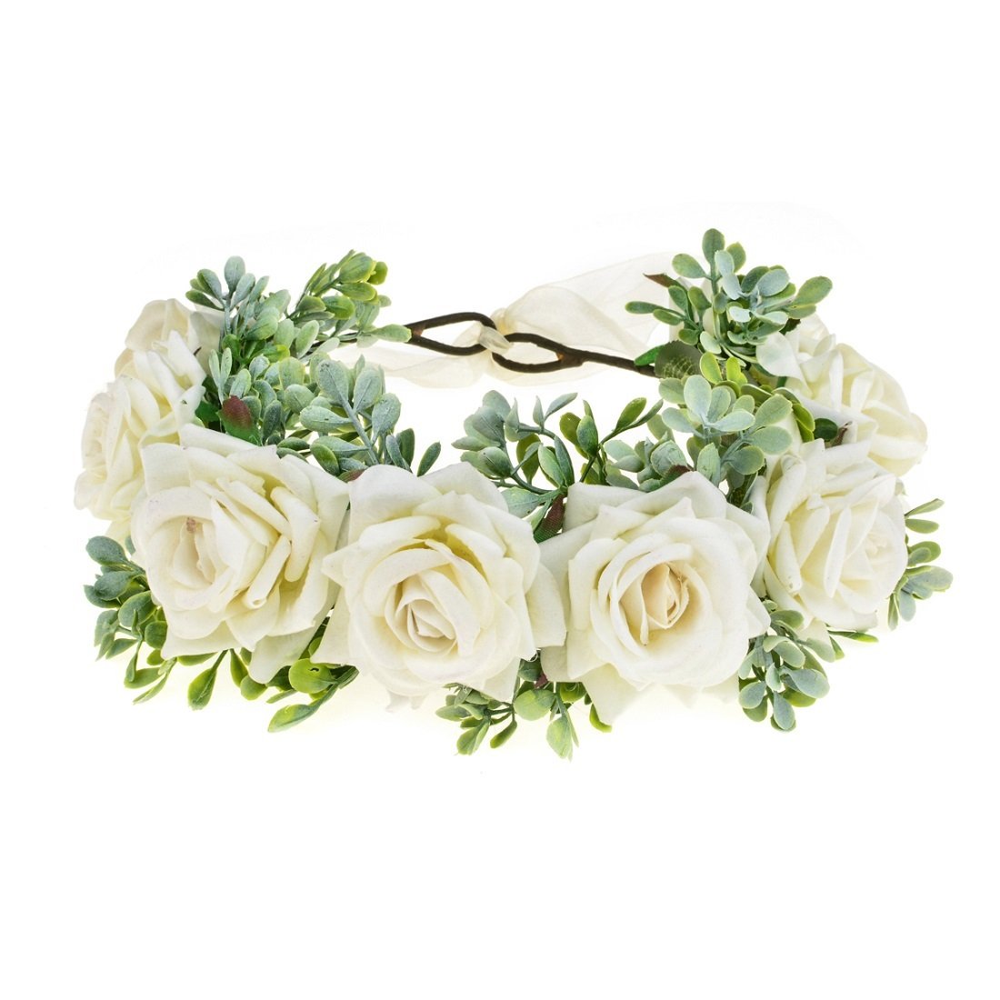 Amazon.com : Vividsun Women Flower Crown Floral Headpiece Festival ...