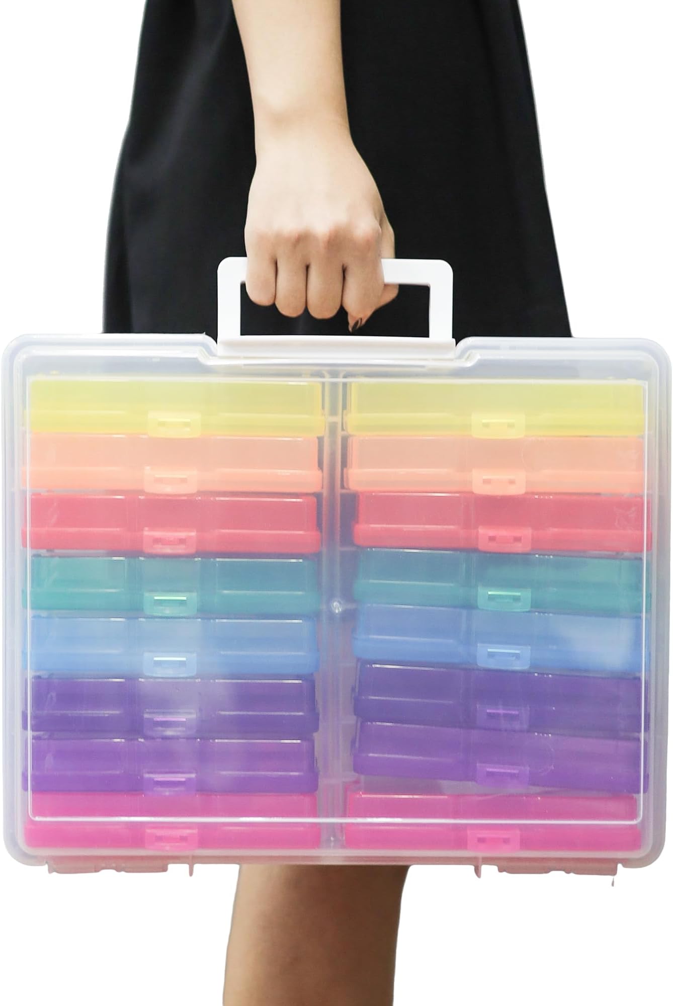 Amazon.com: SUNMAIO 4x6in photo storage box, photo cases and craft ...