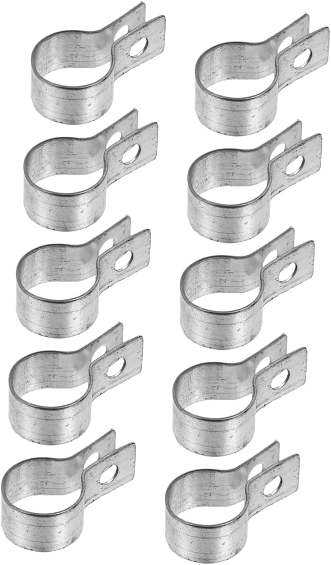 Amazon.com: Happyyami 10pcs Pipe Clamp Metal Fencing Wire Mesh Fence ...