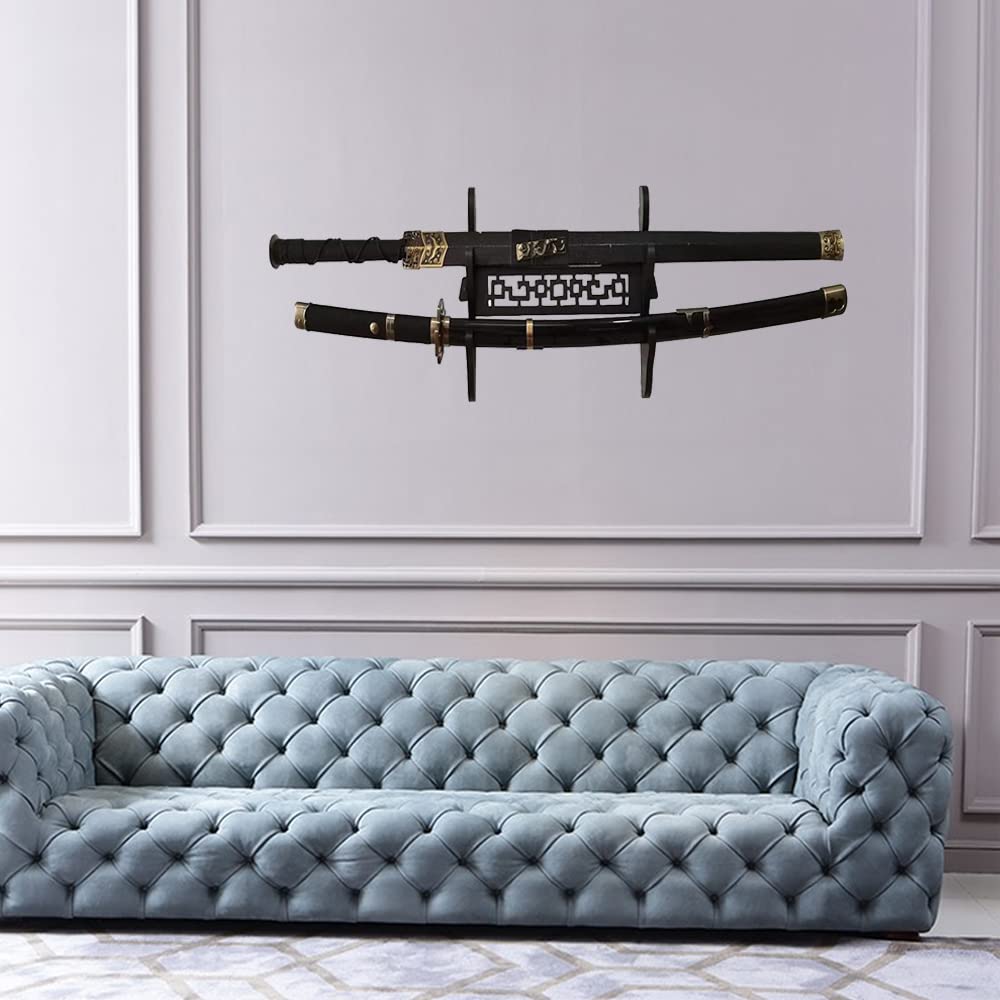 Snapklik.com : MANNIFEN Sword Holder Wall Mount Samurai Sword Rack ...