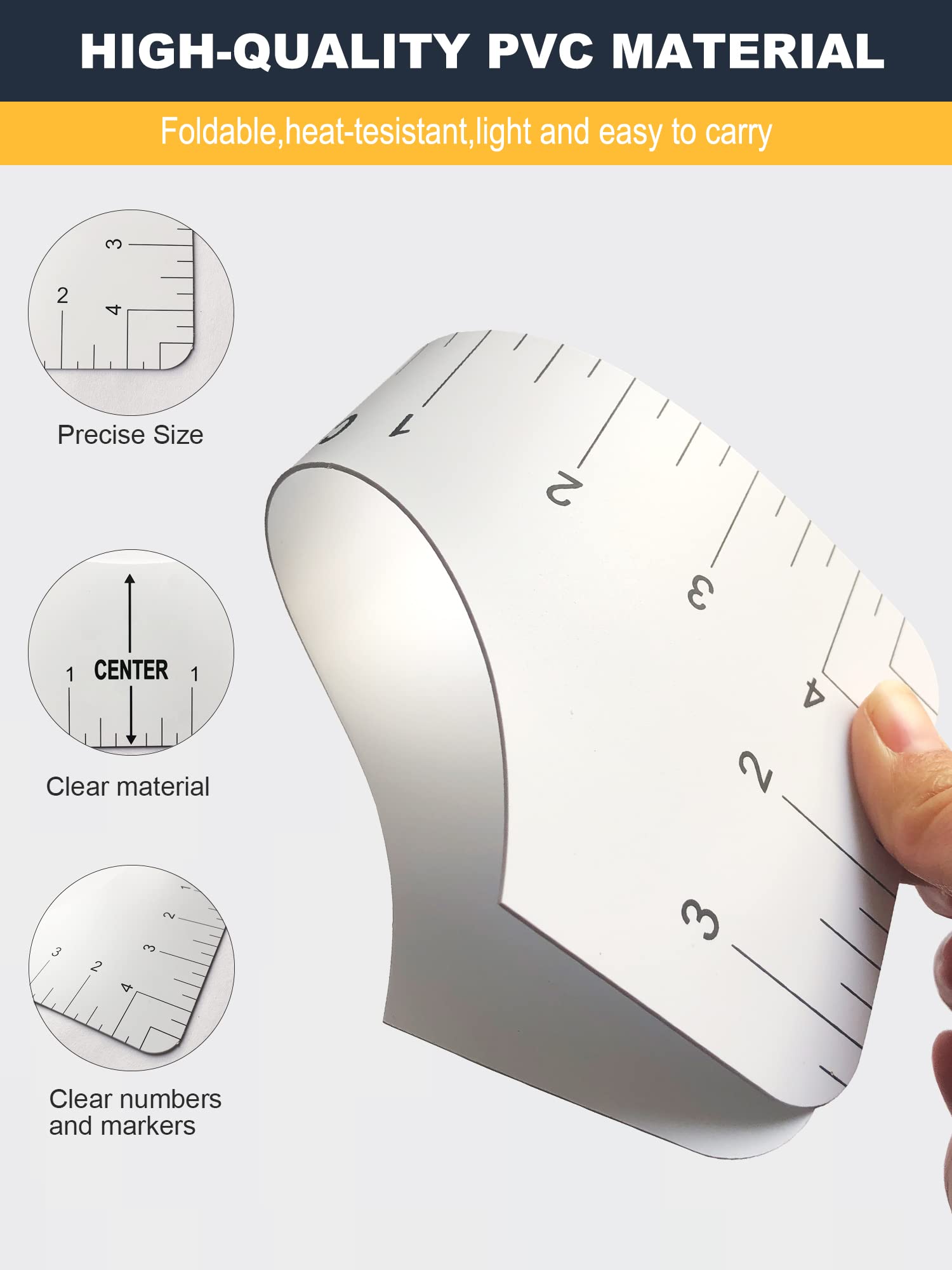 Buy 5Pack Tshirt Alignment Ruler,Tshirt Ruler Guide for Vinyl Placement ...