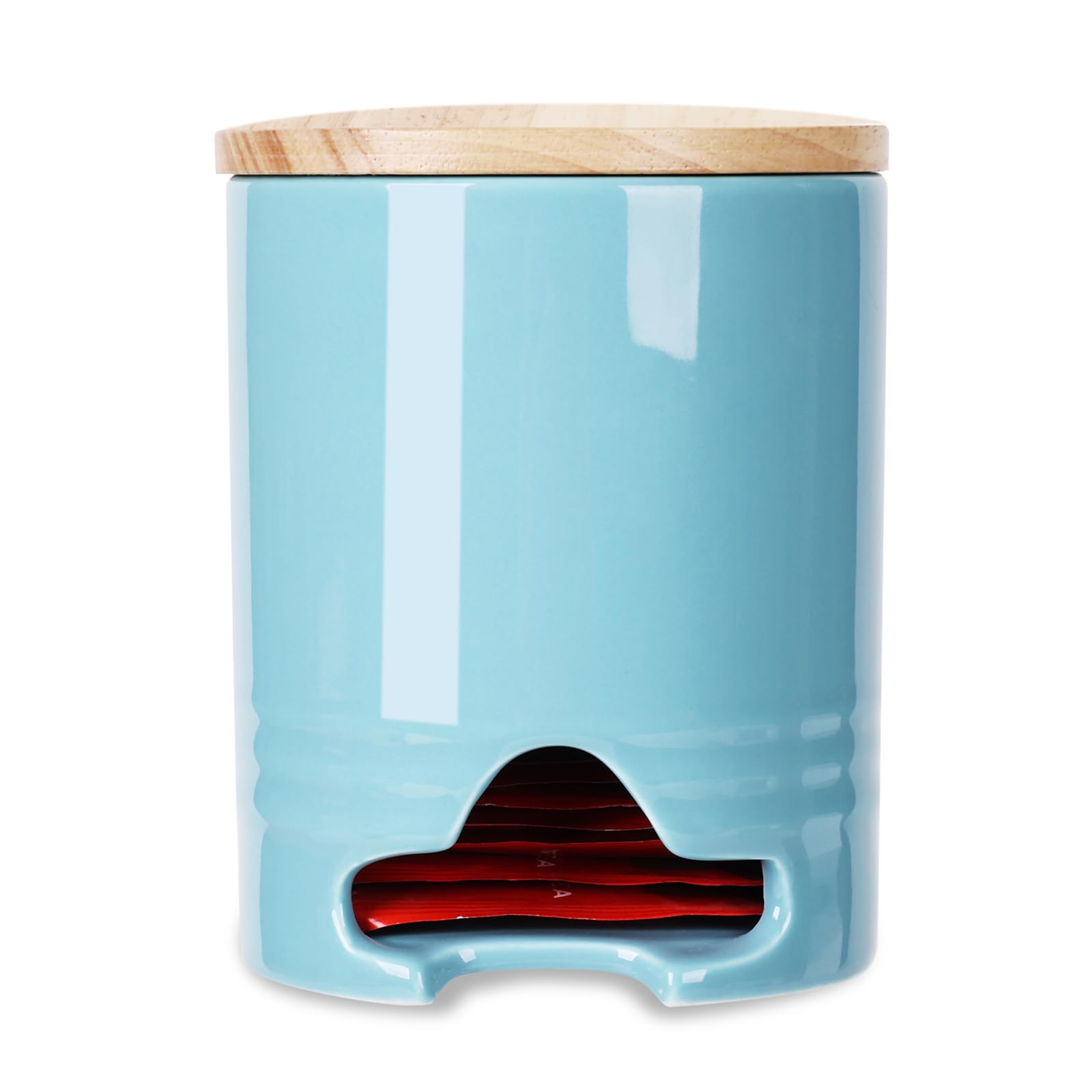 Amazon.com: Tea Bag Holder with Lid, Ceramic Tea Bag Caddy Dispenser ...