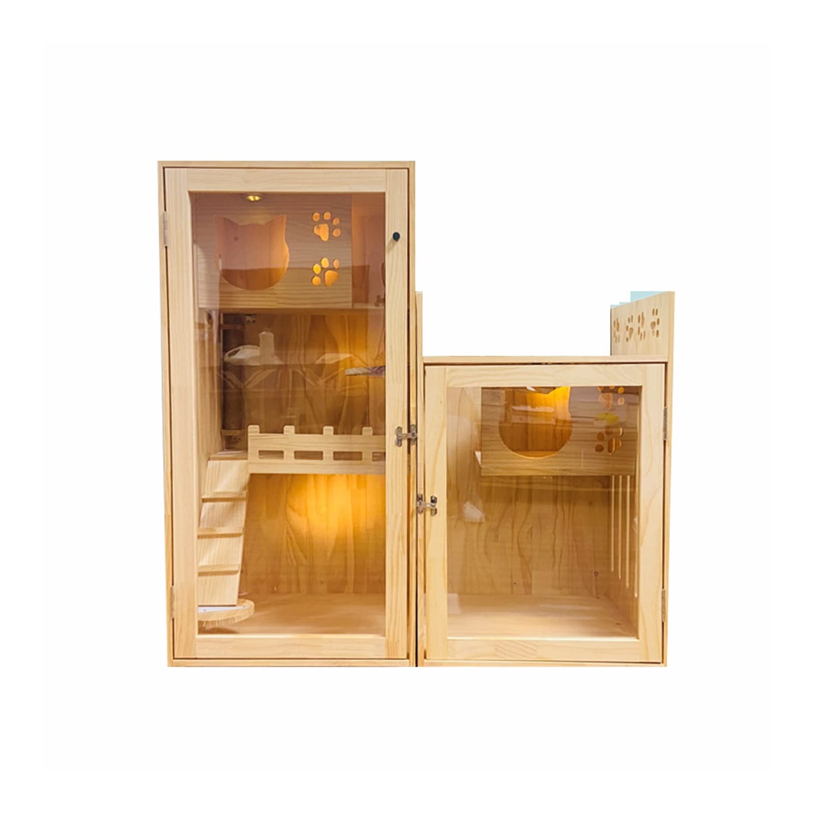 Buy Cat Villa Cat Villa cat cage cat House cat Display Cabinet Large ...