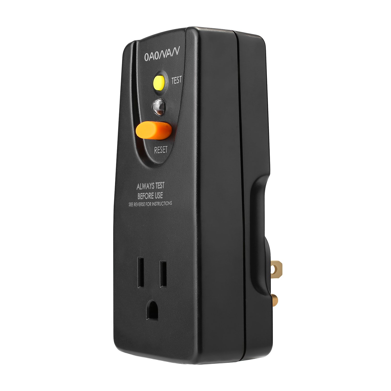 Amazon.com: OAONAN GFCI Adapter 15 Amp 3 Prongs Grounded, 5 Years ...