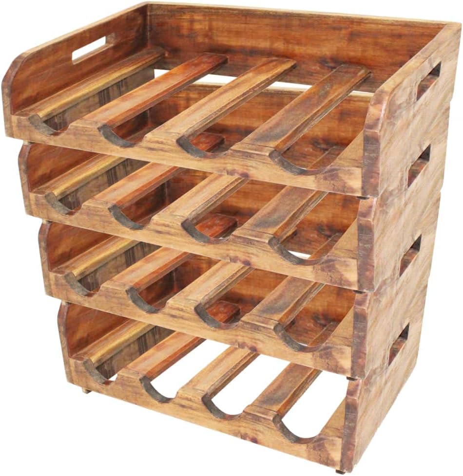 Amazon.com: ZQQLVOO Wood Stand for Display Corner Wine Rack SuitaLBe ...