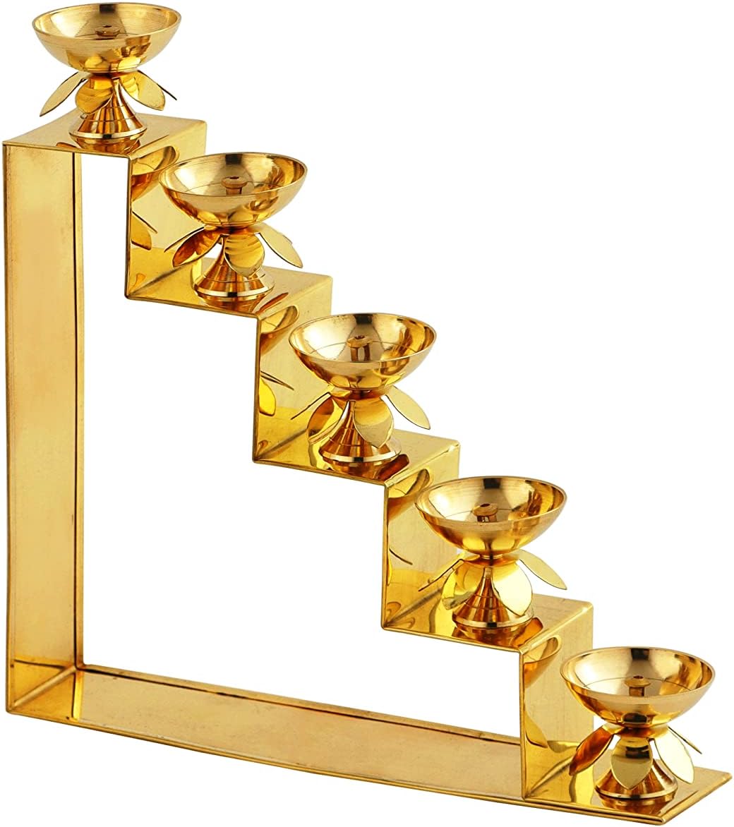 Buy AKSHATA Brass Diya for Puja Home Office Mandir Akhand Jyot Diya ...