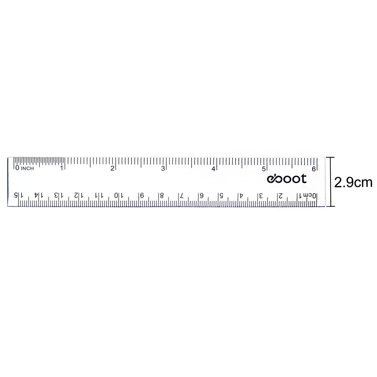 Snapklik.com : EBOOT 2 Pack Plastic Ruler Straight Ruler Plastic ...