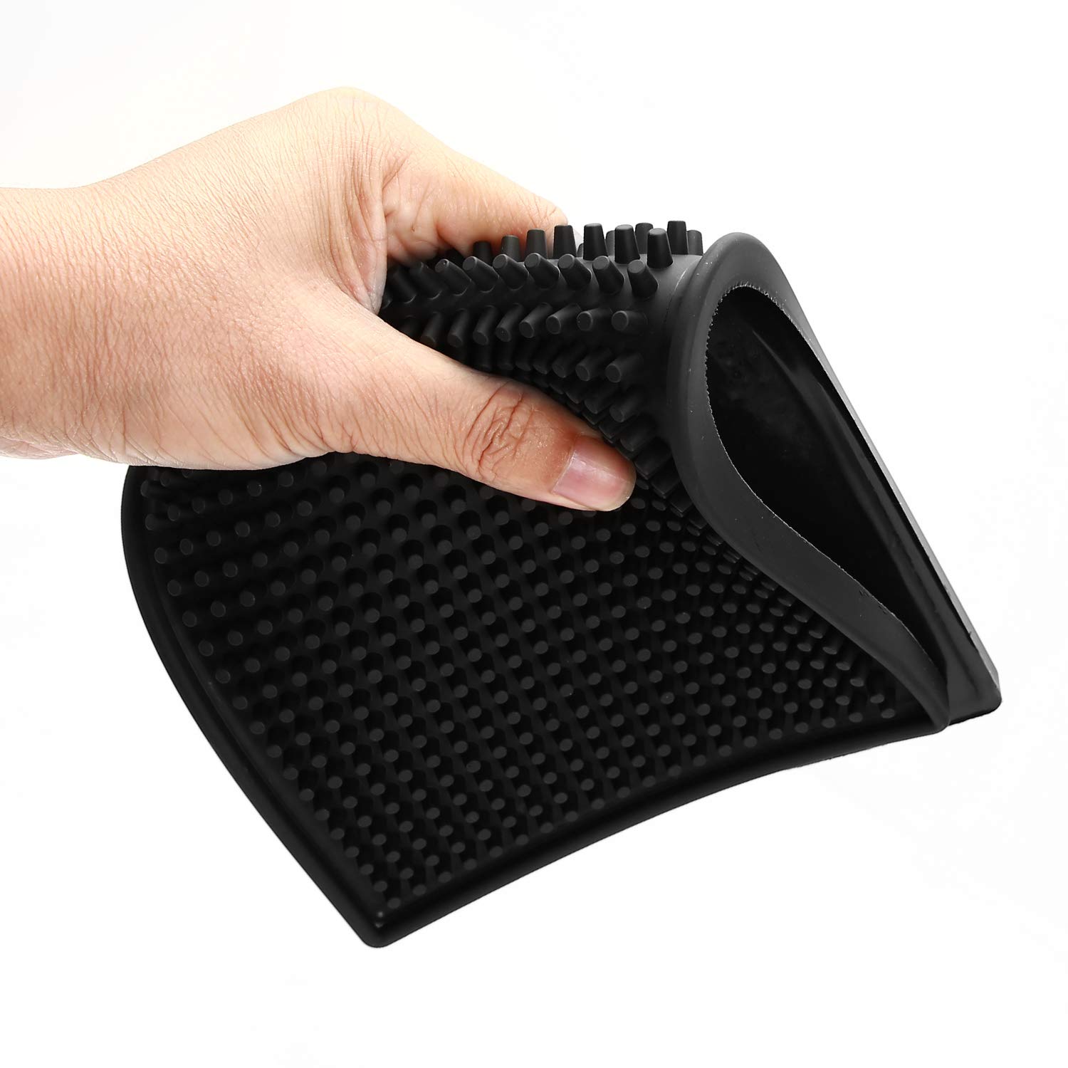 Amazon.com | KINJOEK 5 Packs 6 x 12 Inch Rubber Bar Mat, Black ...