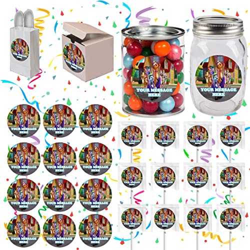 Amazon.com: Go Dog Go Party Favors Supplies Decorations Stickers 12 Pcs ...