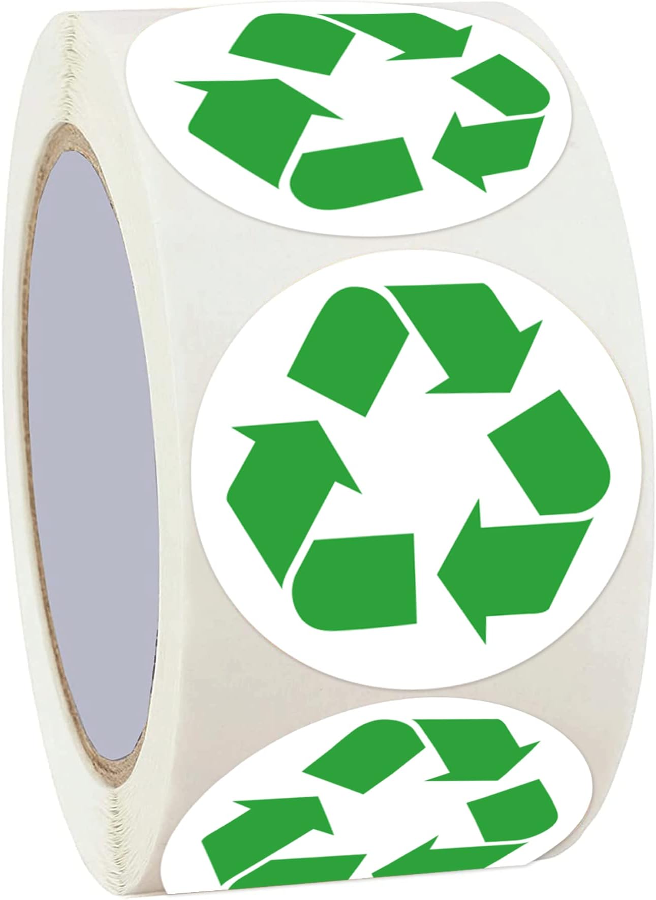 Pop Resin 1.5" Inch Recycle Logo Stickers Round Recycling Symbol Labels ...