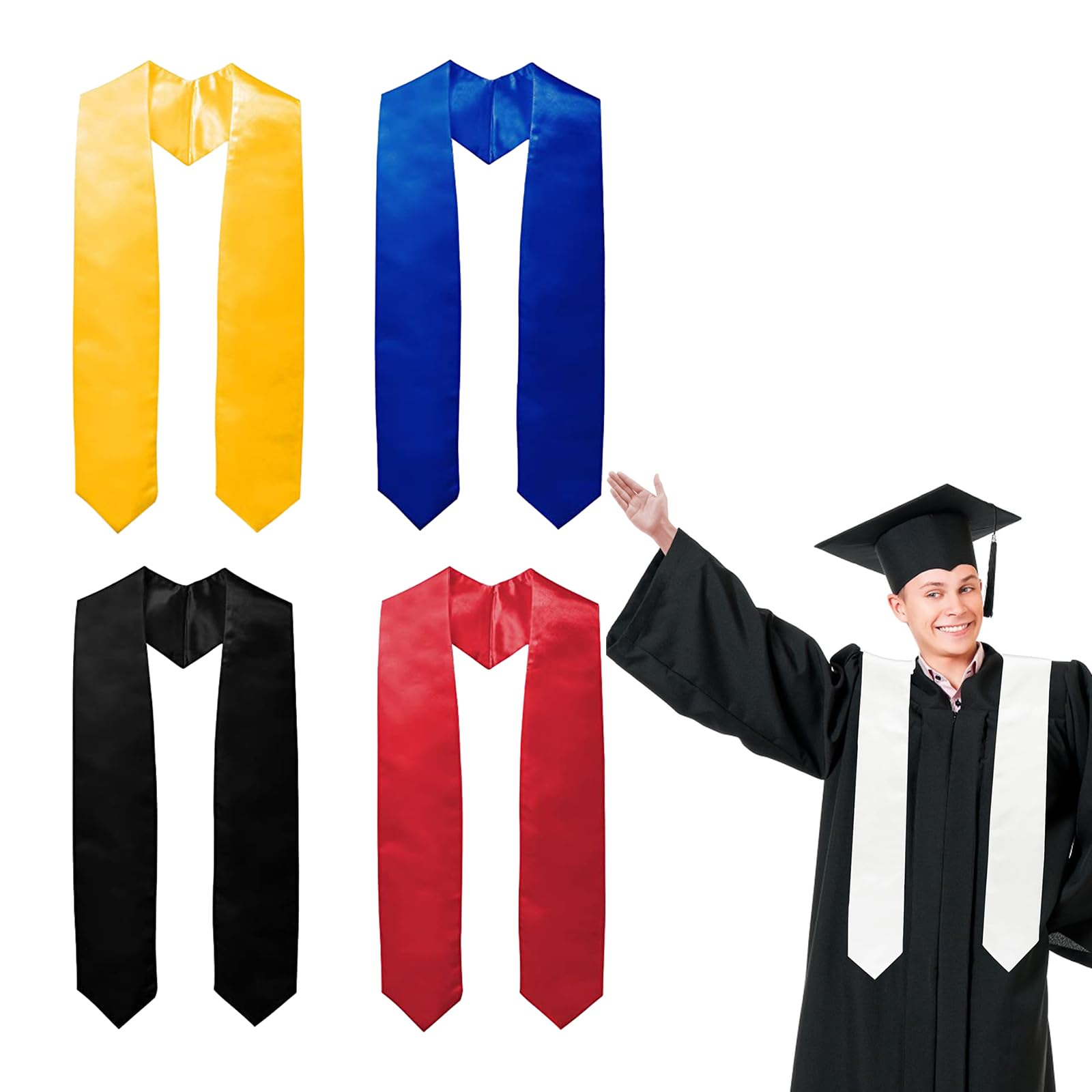 Amazon.com: Class of 2024 Graduation Stole-Unisex Sash Sublimation ...