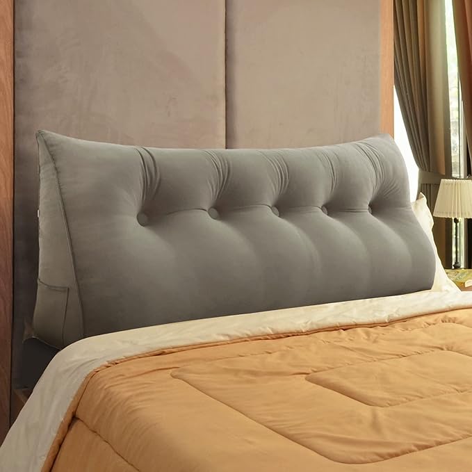 Amazon.com: WOWMAX Multifunctional Upholstered Headboard Pillow Queen ...