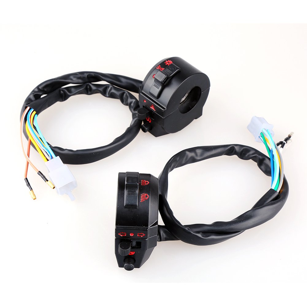 Amazon.com: Qiilu Motorcycle Turn Signal Switch 1 Pair Motorcycle ...
