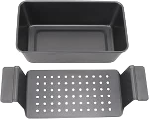 Amazon.com: QANYEGN Meat Loaf Pans, Pan with Drip Tray, High Carbon ...