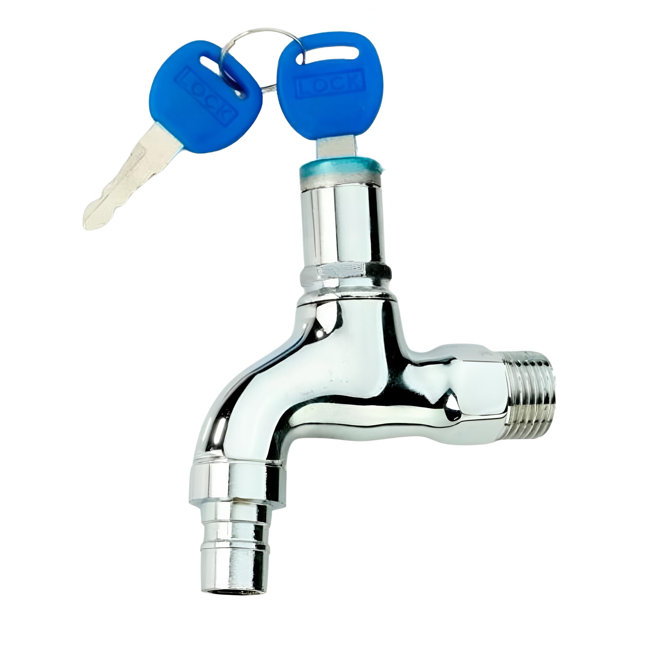 New Ware Key Lock Tap with Washing Machine Nozzle Water Pillar Cock Tap ...