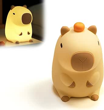 VANEST Cute Capybara Night Light, Adorable LED Silicone Animal Night ...