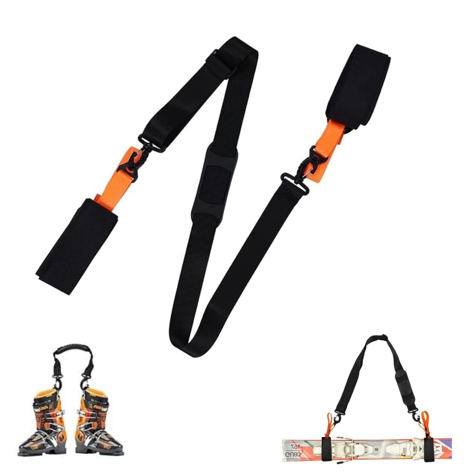FAINCA Universal Ski Carry Strap, Adjustable Ski Strap, Ski Accessories ...
