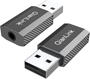 Amazon.com: USB to 3.5mm Jack Audio Adapter (2-Pack), USB to Audio Jack Adapter Headset, USB A ...