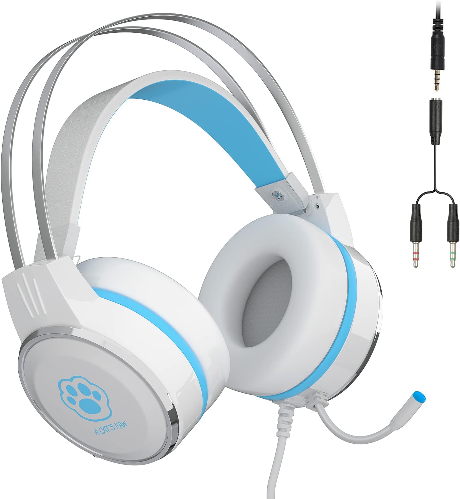 MageGee E7 Stereo Gaming Headset, Over-Ear Heavy Bass Noise Cancelling ...