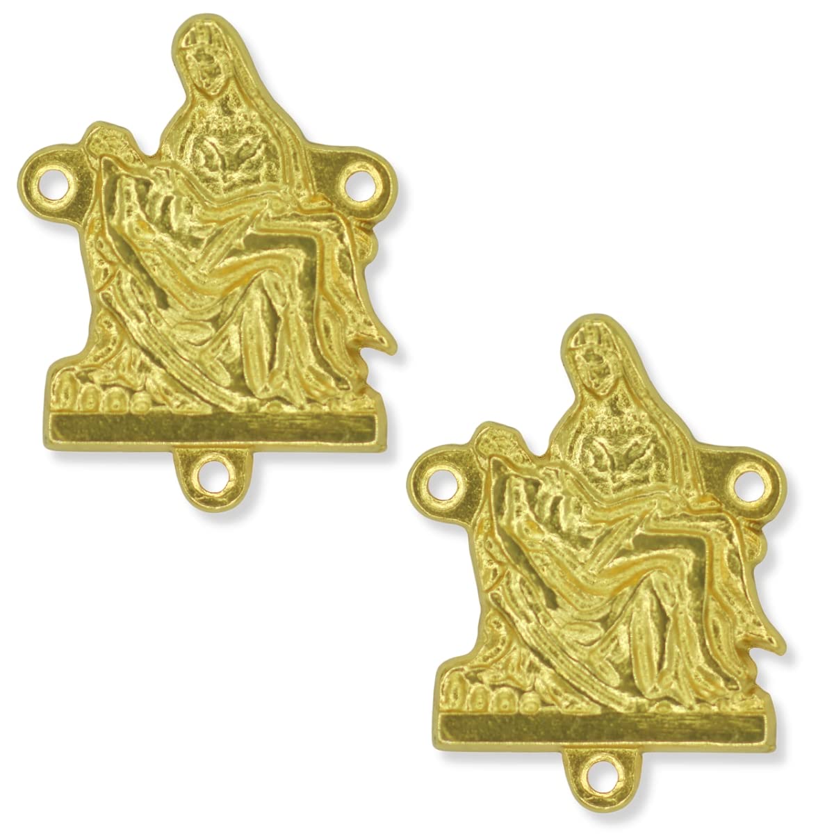Amazon.com: Caritas et Fides Pack of 2 - Pieta Centerpiece for Rosary ...