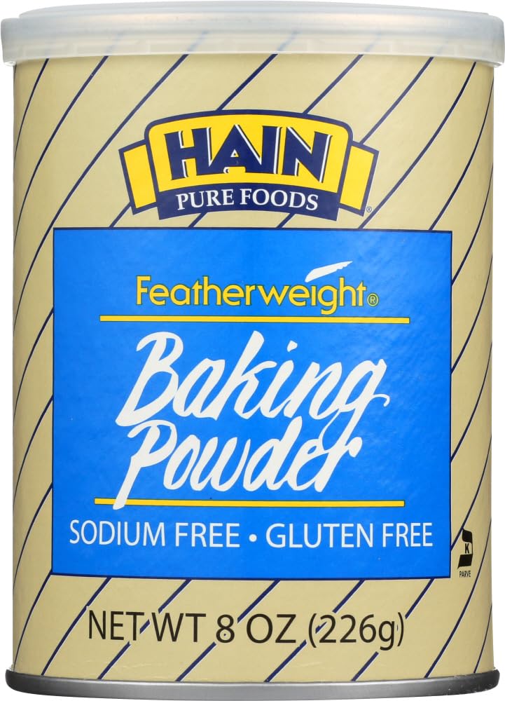 Amazon.com : Hain Pure Foods Featherweight Baking Powder, 8 Ounce ( 2 ...