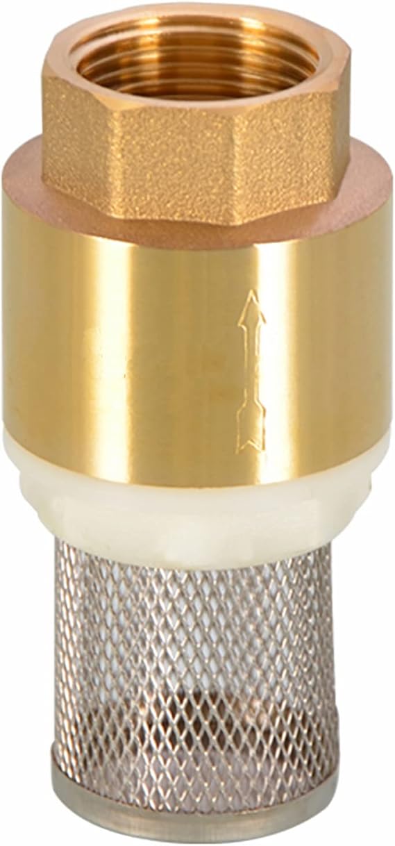 Amazon.com: New 1/2" DN15 Female Thread Bottom Valve, Brass one-Way ...